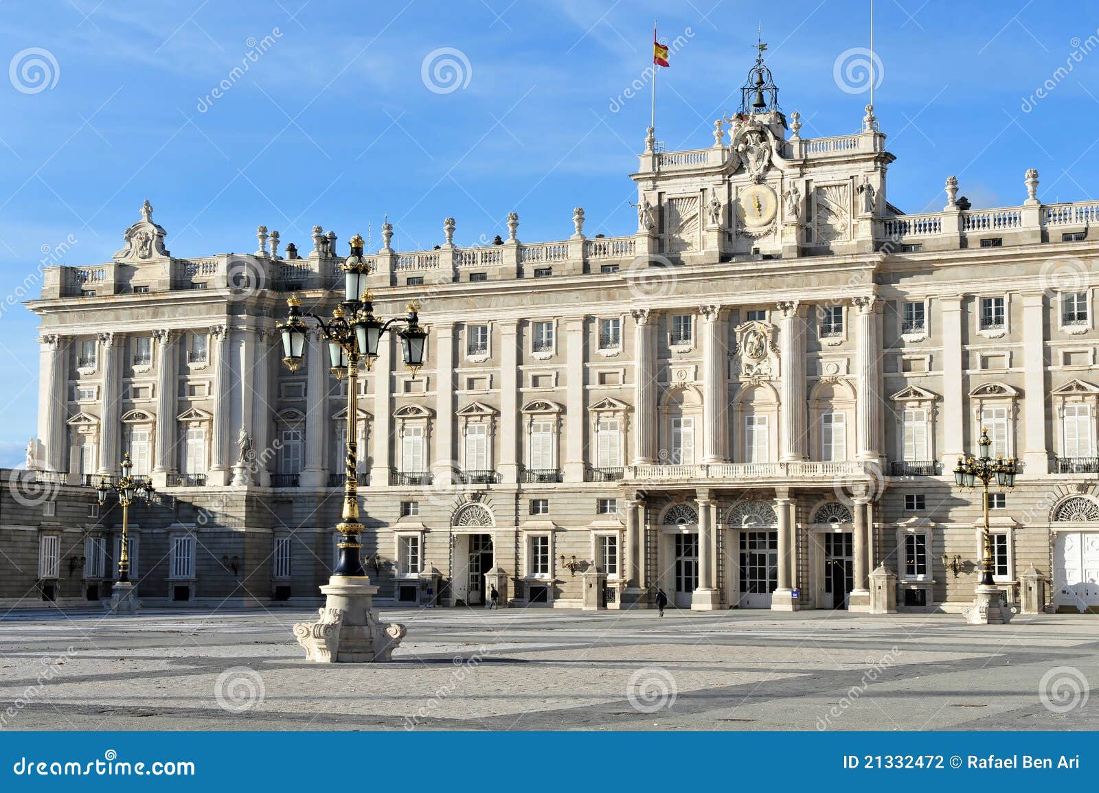 The Spanish Royal Palace, Madrid Spain Stock Photo - Image of view ...
