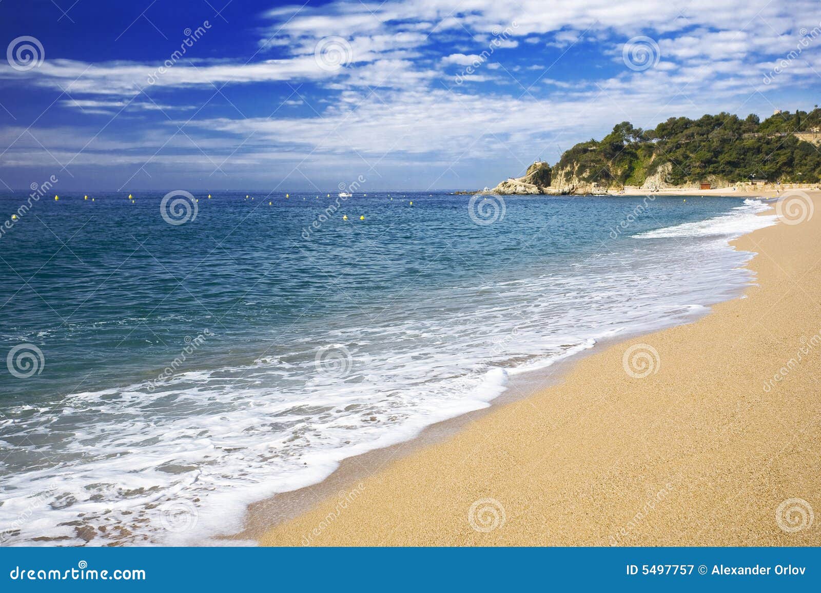 Spanish seaside in summer stock image. Image of vacation - 5497757