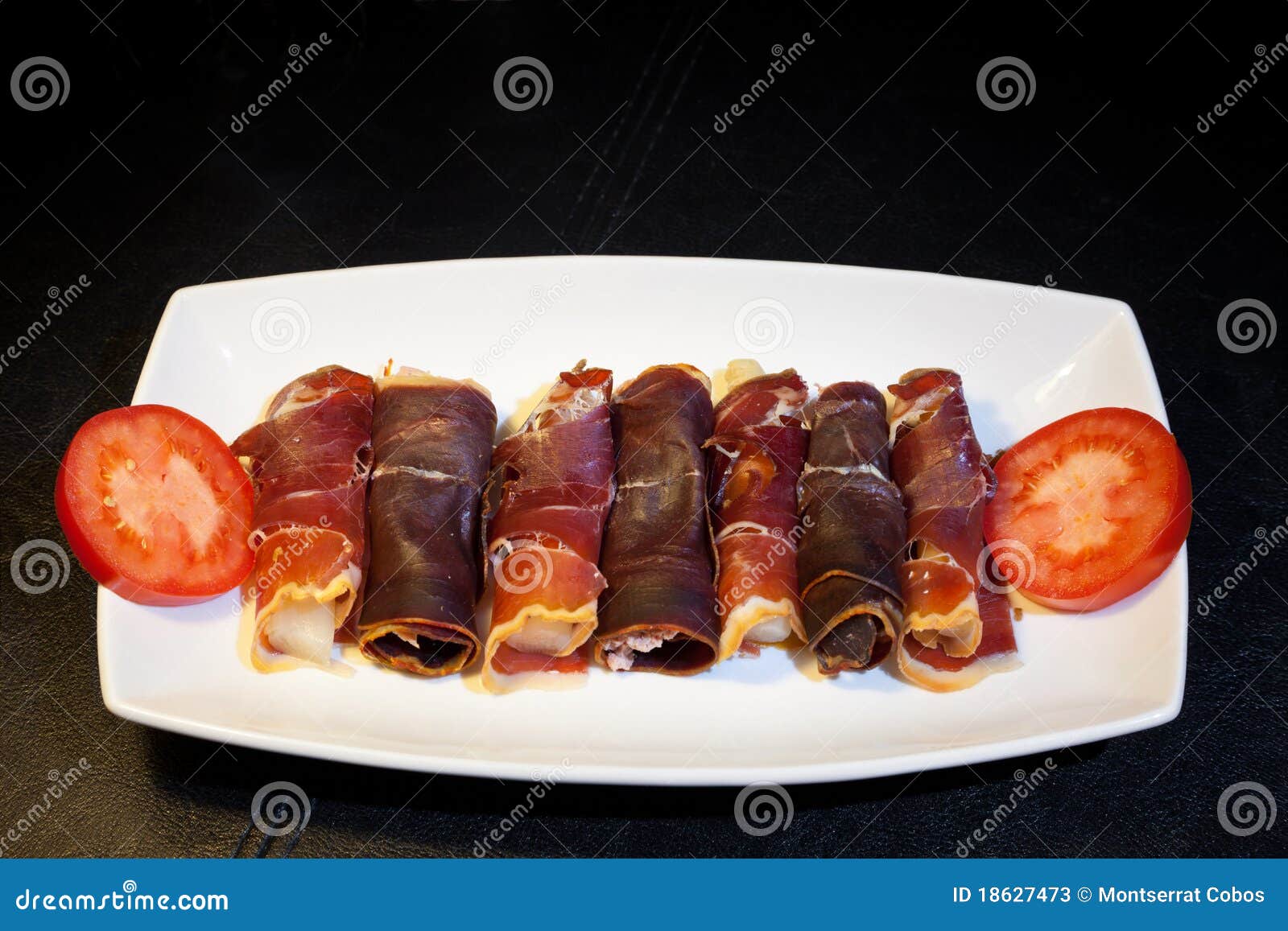 Spanish serrano ham stock image. Image of lunch, serrano - 18627473