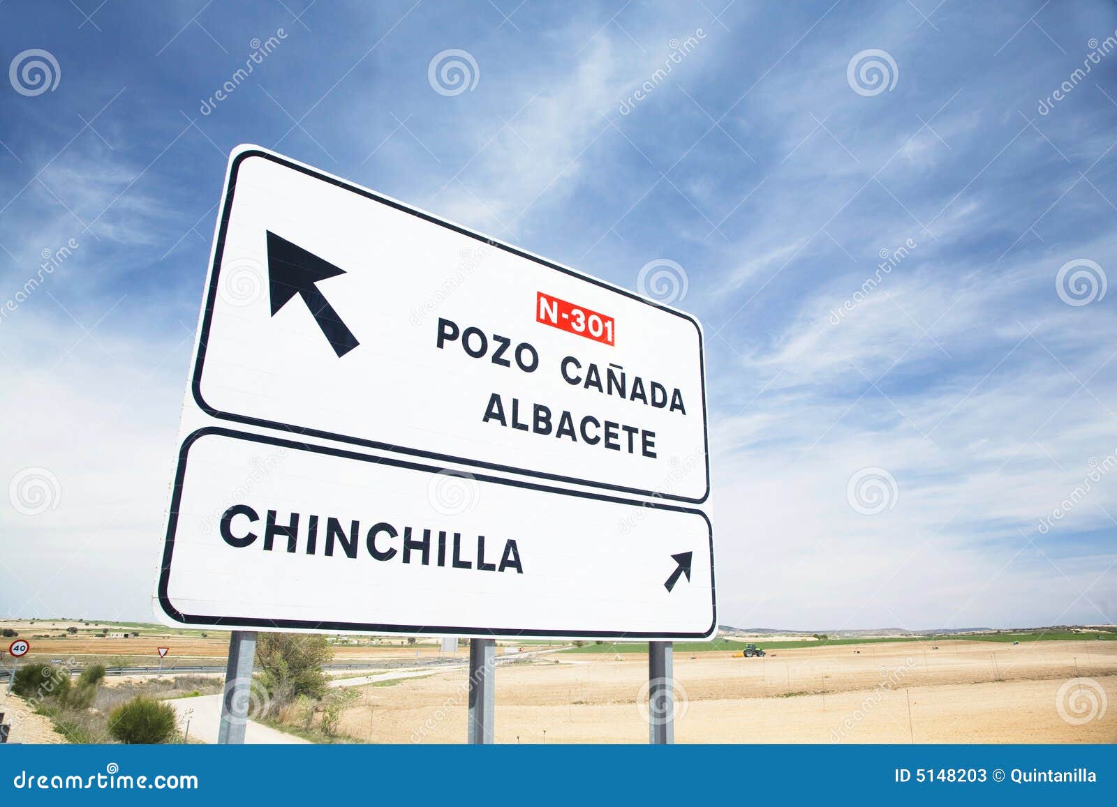 Spanish sign stock image. Image of direction, mark, cross - 5148203
