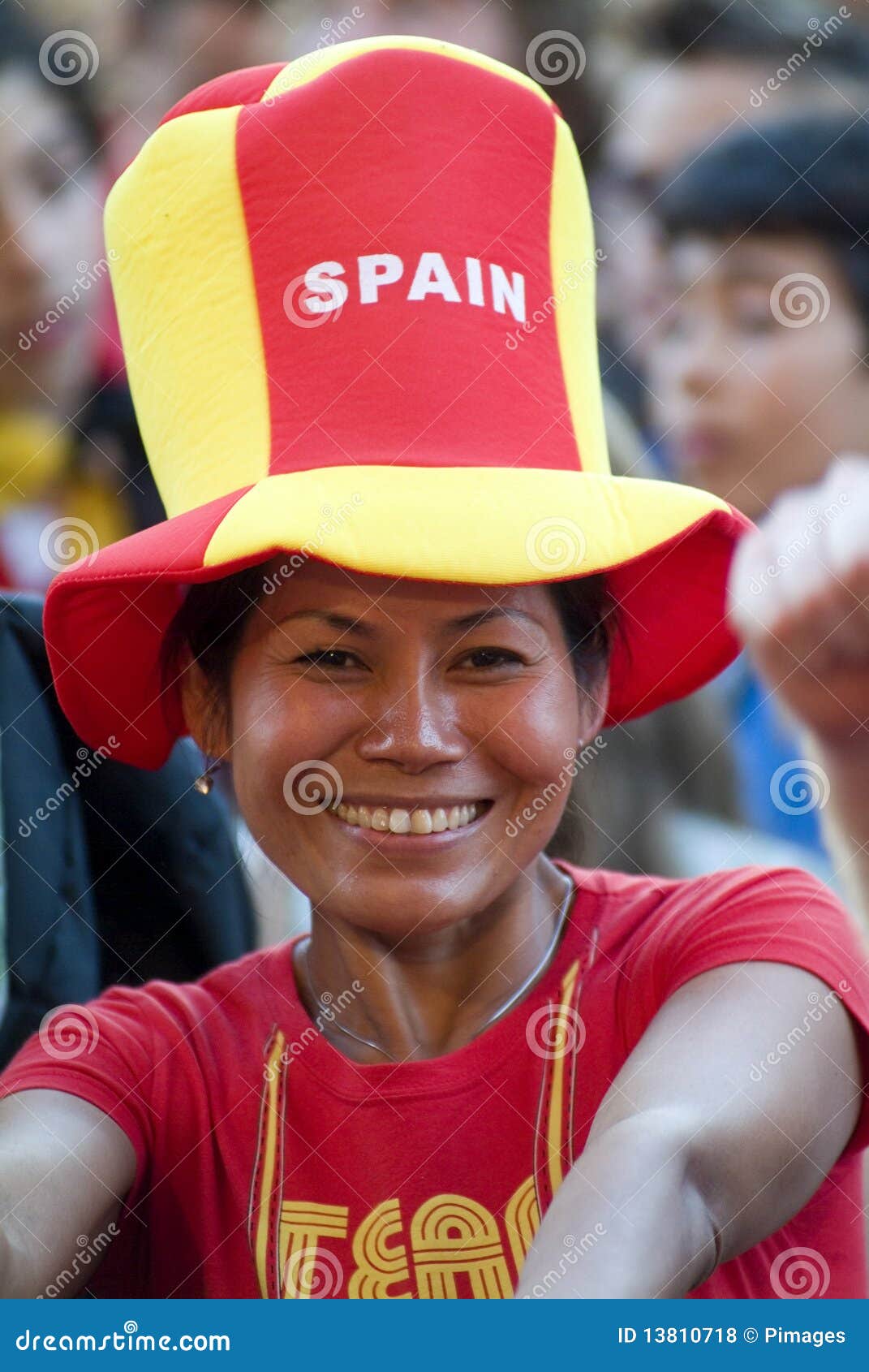 Spanish Soccer Fan editorial stock photo. Image of energized - 13810718