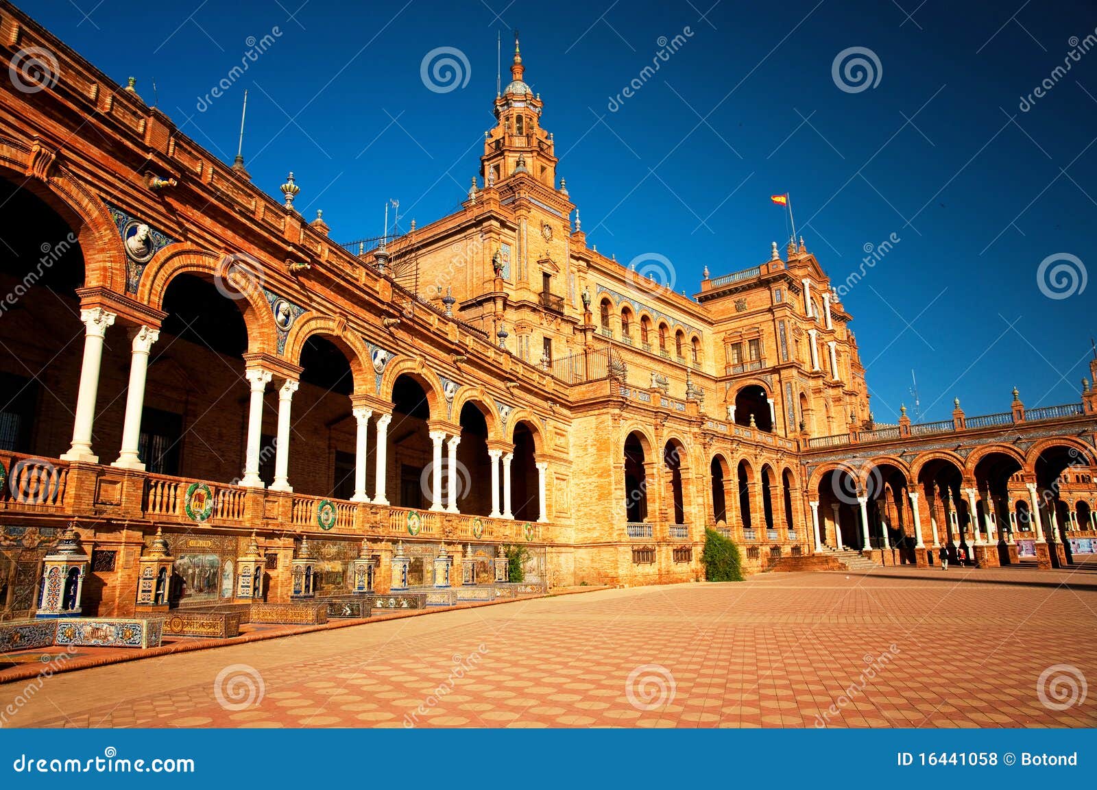 Spanish Square stock photo. Image of seville, city, plaza - 16441058
