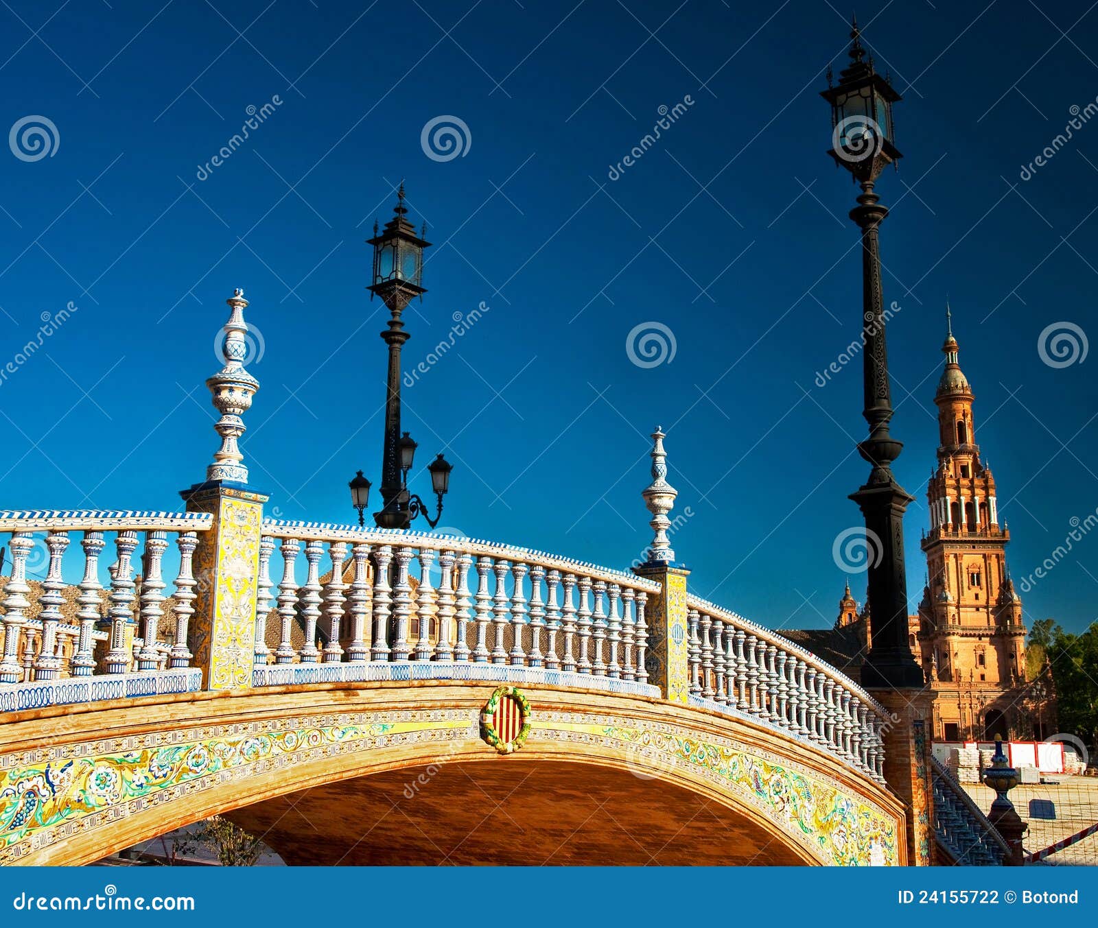 Spanish square stock photo. Image of culture, lamp, painted - 24155722