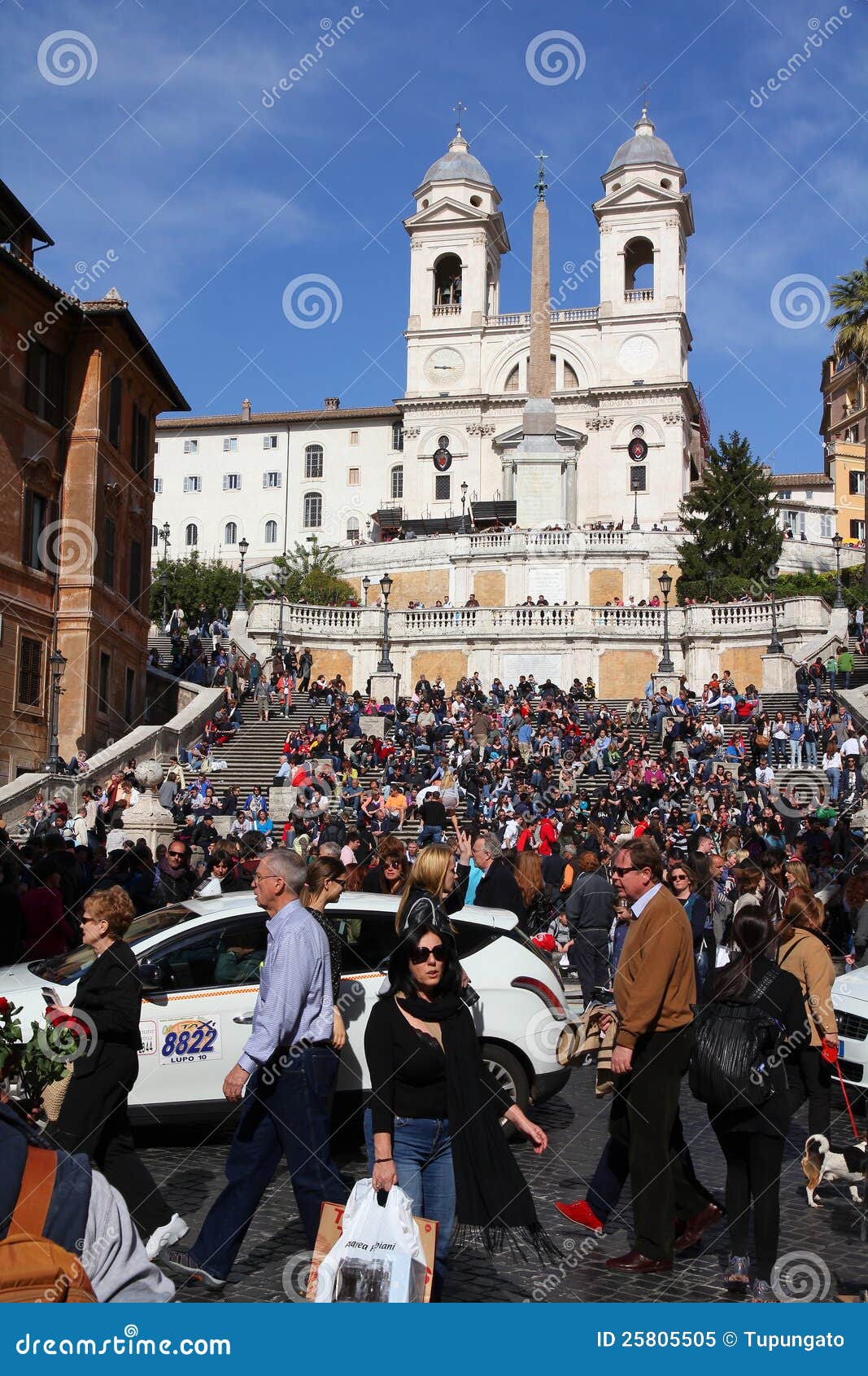 Spanish Square, Rome editorial image. Image of rome, resting - 25805505