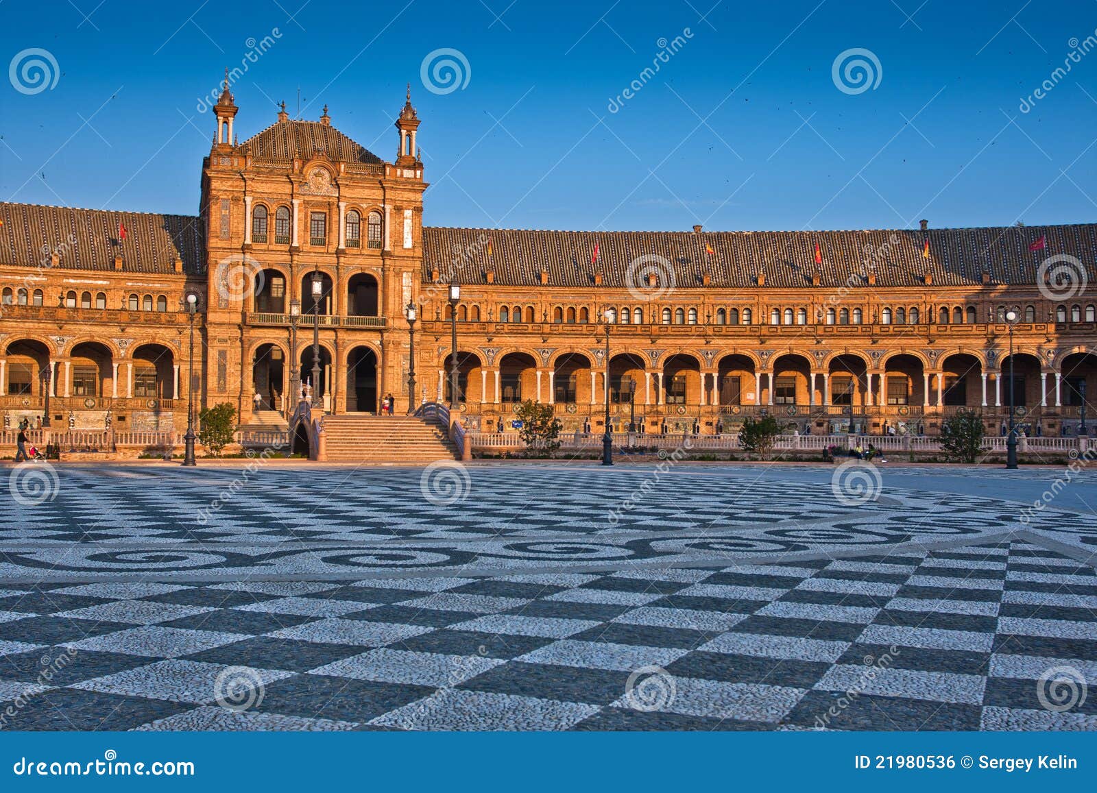 Spanish Square in Sevilla stock photo. Image of andalusia - 21980536