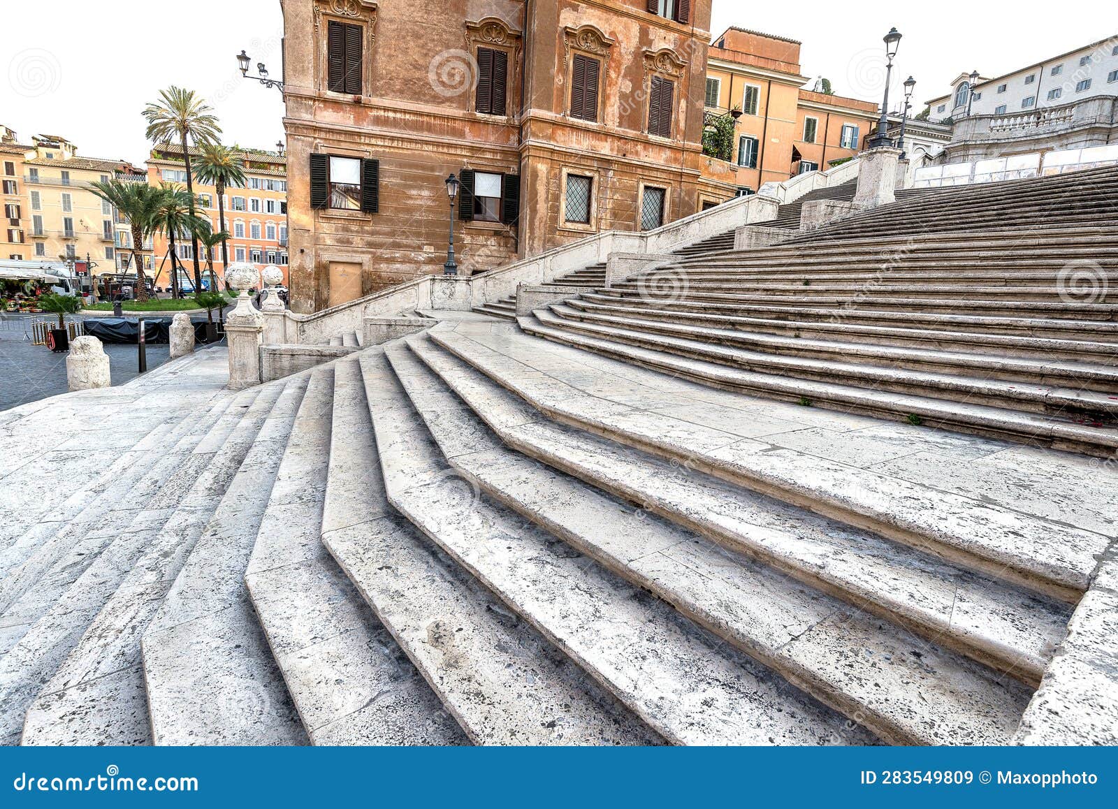 Spanish Steps, the Most Visiting Sightseeing in Rome Stock Image ...
