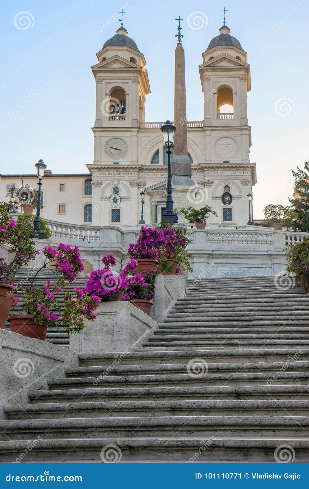 The Spanish Steps in Rome, Italy. Stock Image - Image of monti ...