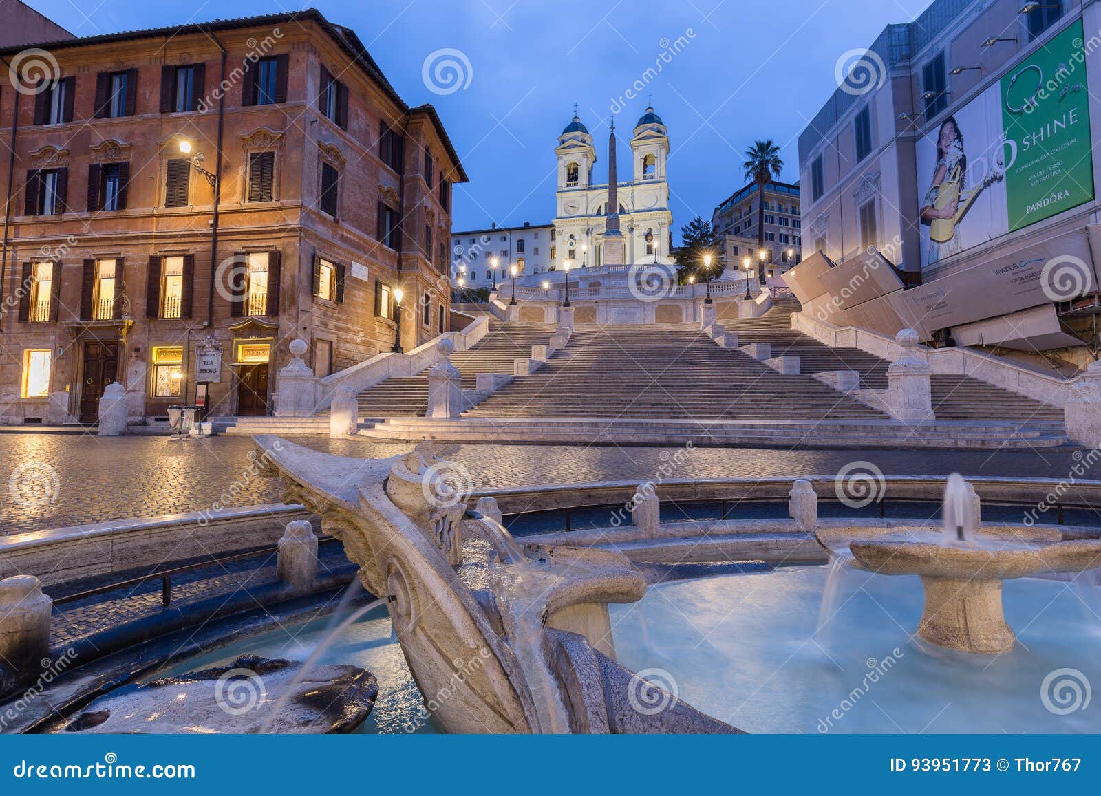 Spanish Steps Rome, Italy editorial stock photo. Image of ...