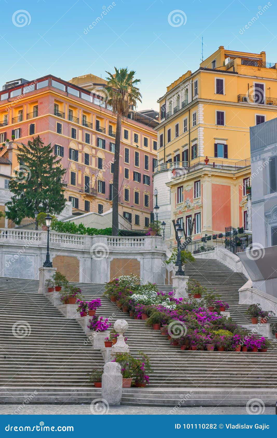 The Spanish Steps in Rome, Italy. Stock Photo - Image of roma, outdoor ...