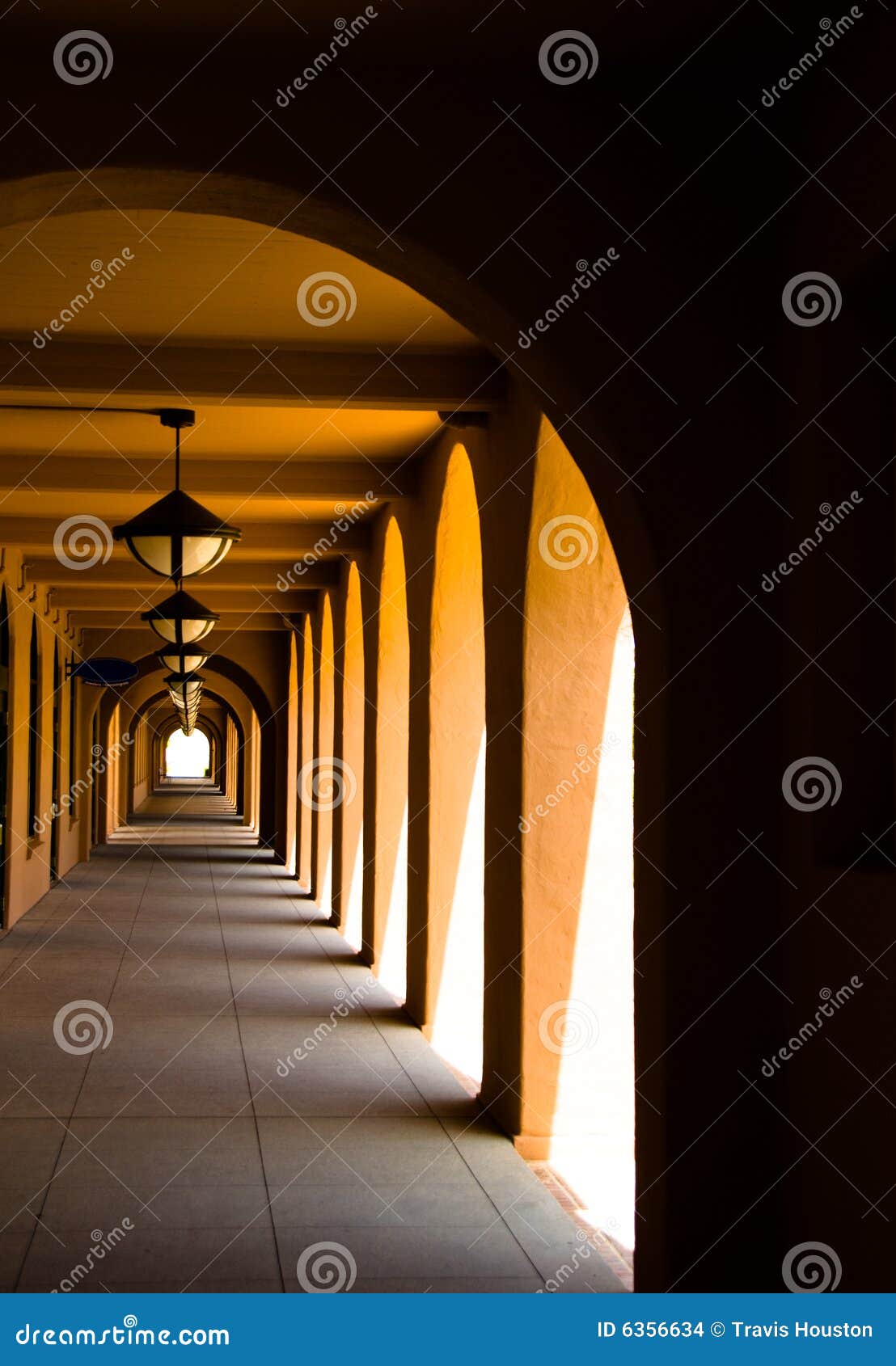 Spanish Style Arched Corridor Picture. Image: 6356634