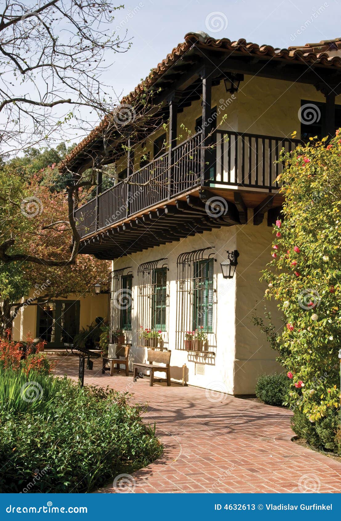 Spanish style architecture stock image. Image of exterior - 4632613