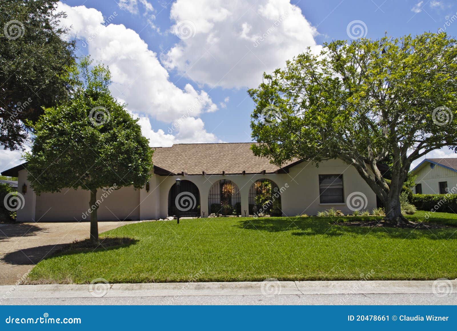 Spanish Ranch Style House