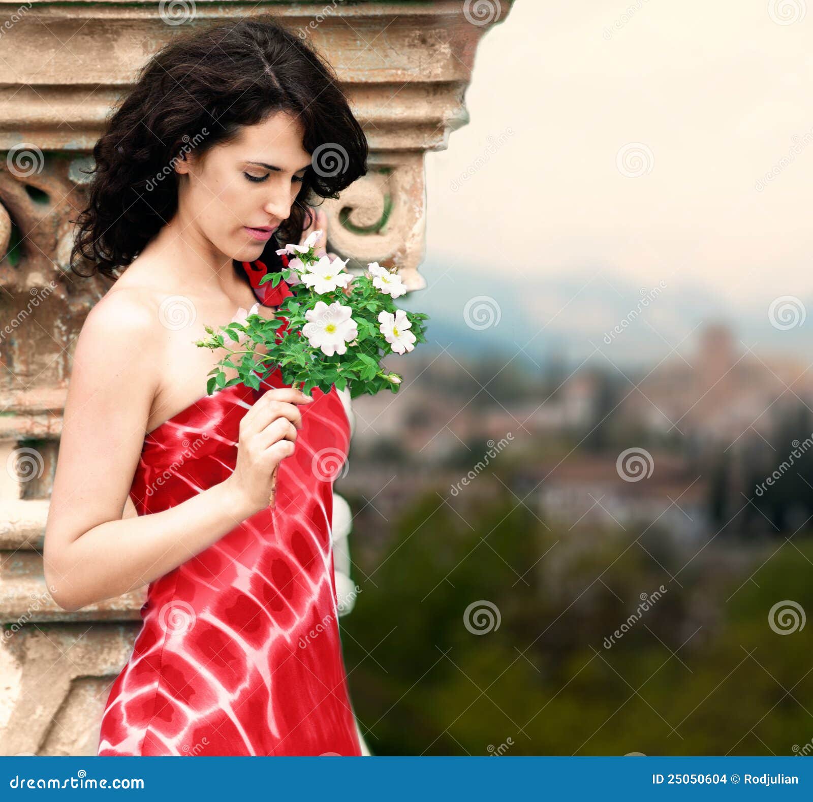 Spanish Style Portrait of Woman Stock Photo - Image of pretty, model ...