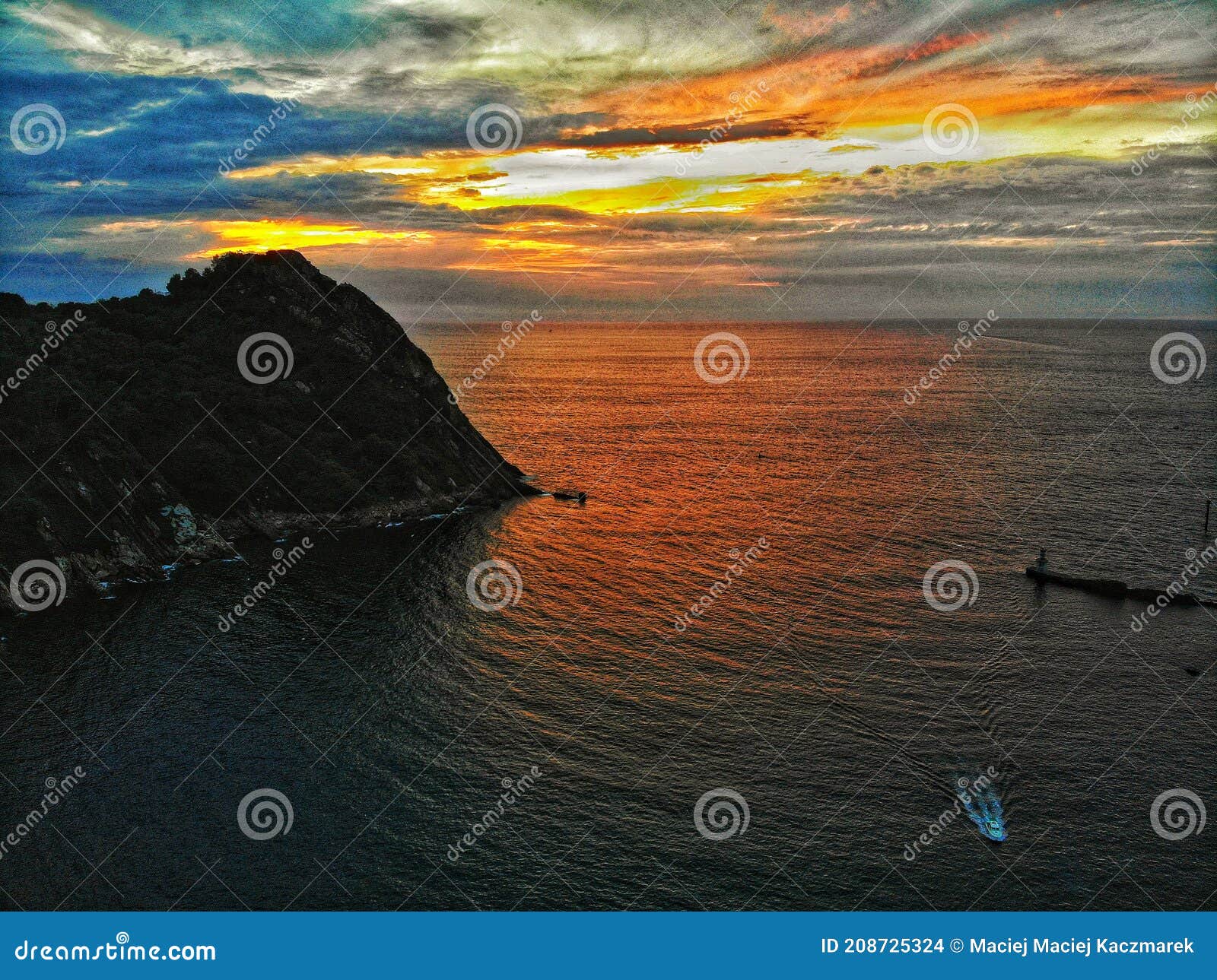 Spanish sunset stock photo. Image of sunrise, sunset - 208725324