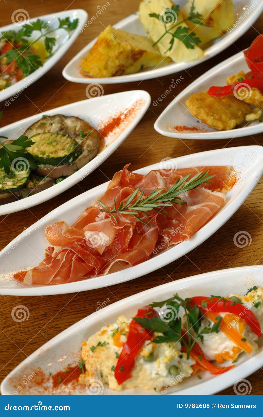 Spanish Tapas , Food Border Background Royalty-Free Stock Image ...