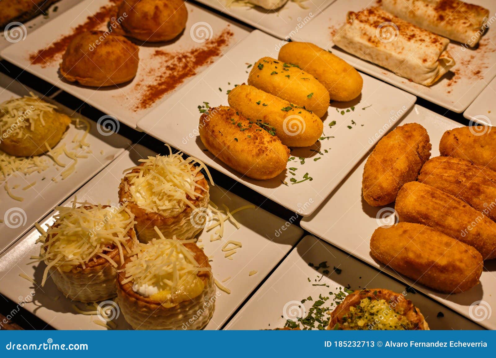 Spanish Tapas Called Pintxos of the Basque Country Stock Image - Image ...