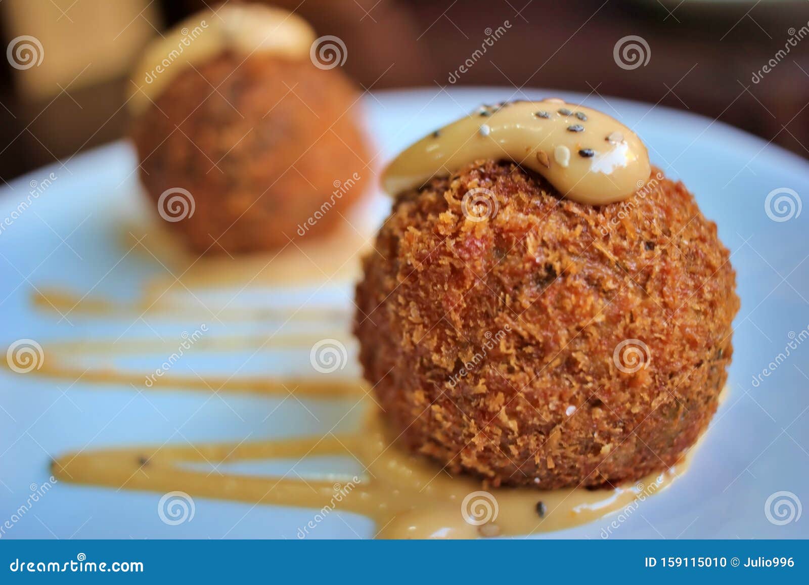 Spanish tapas croquette stock photo. Image of gourmet - 159115010