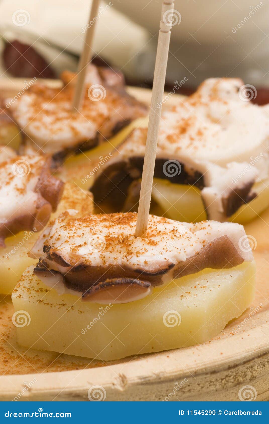 Spanish tapas. Octopus stock photo. Image of spanish - 11545290