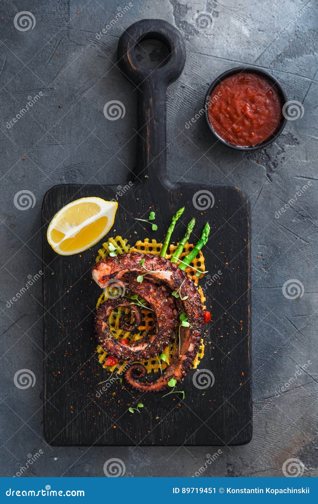 Spanish Tapas. Octopus Galicia Style Stock Image - Image of galicia ...
