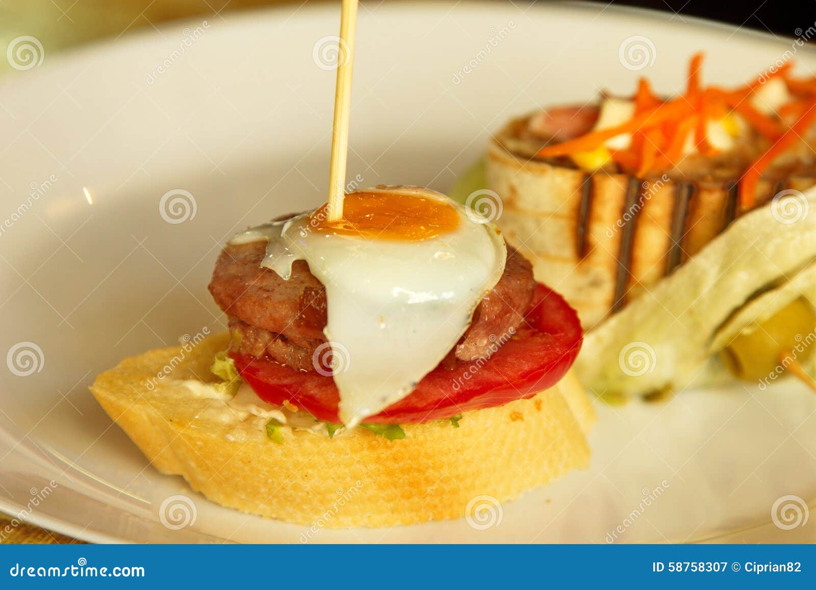 Spanish Tapas with Quail Egg on Top Stock Image - Image of spain, food ...