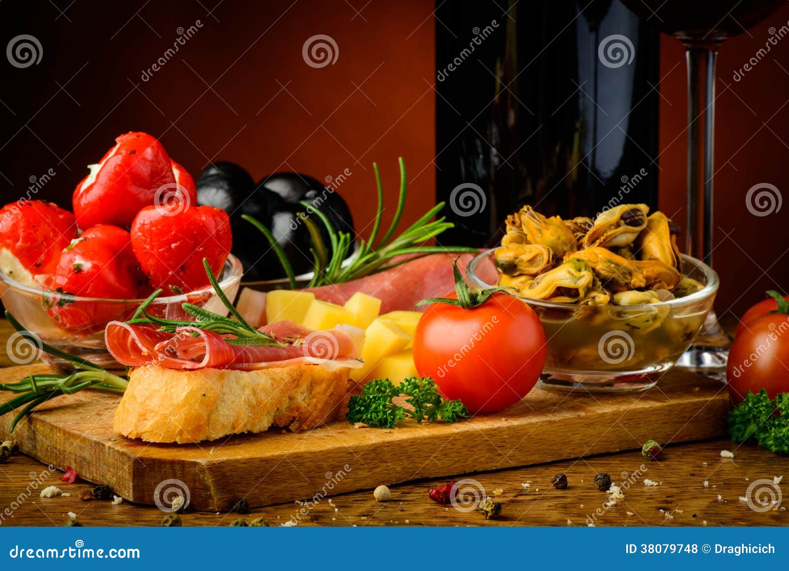 Spanish tapas stock photo. Image of gourmet, dinner, still - 38079748