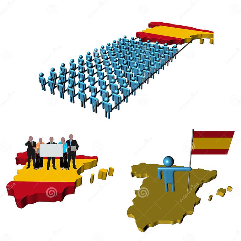 Spanish Teamwork Business Team Stock Illustration - Illustration of ...
