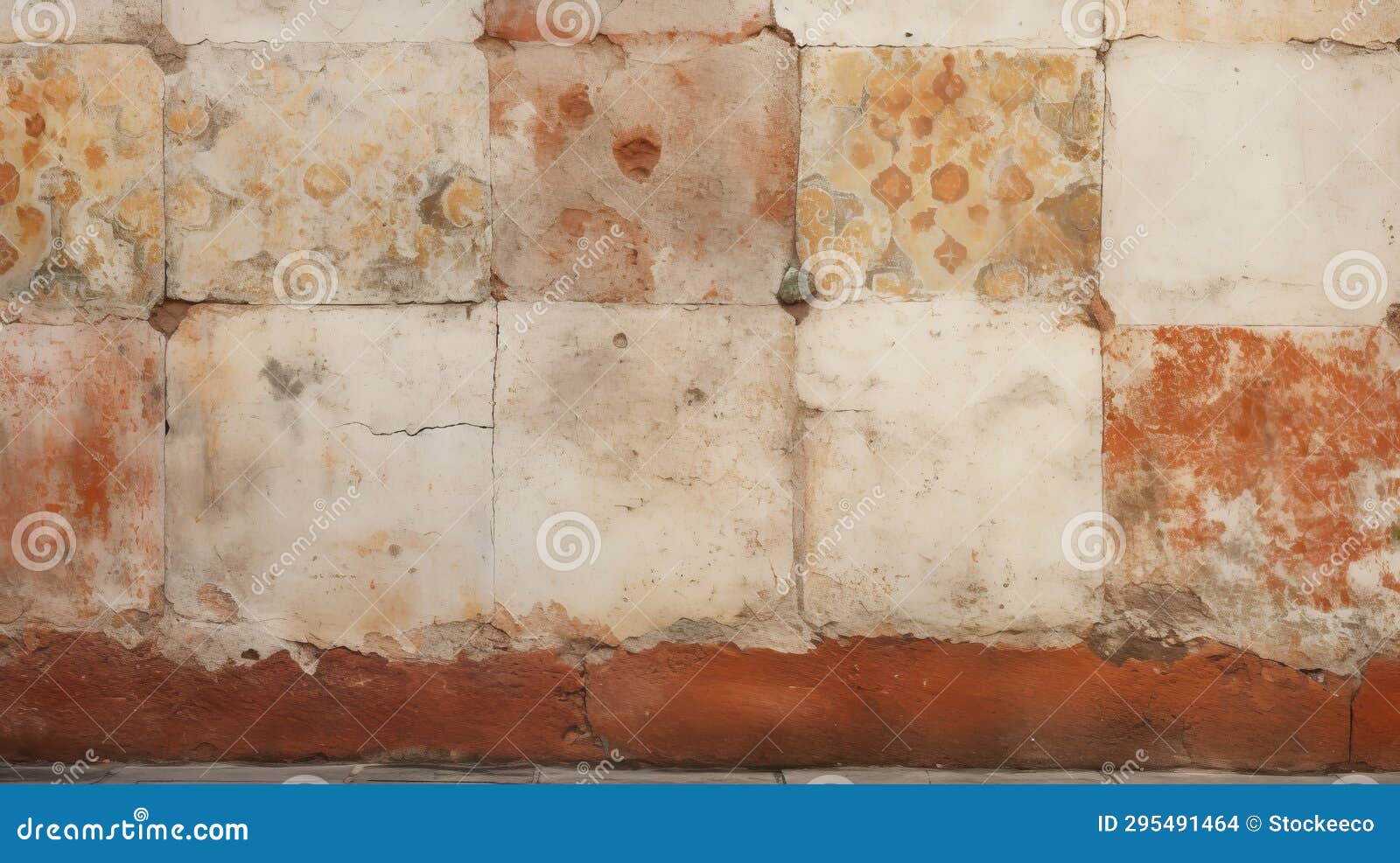 Spanish Texture Detailed, Layered Compositions of Broken Wall and Old ...