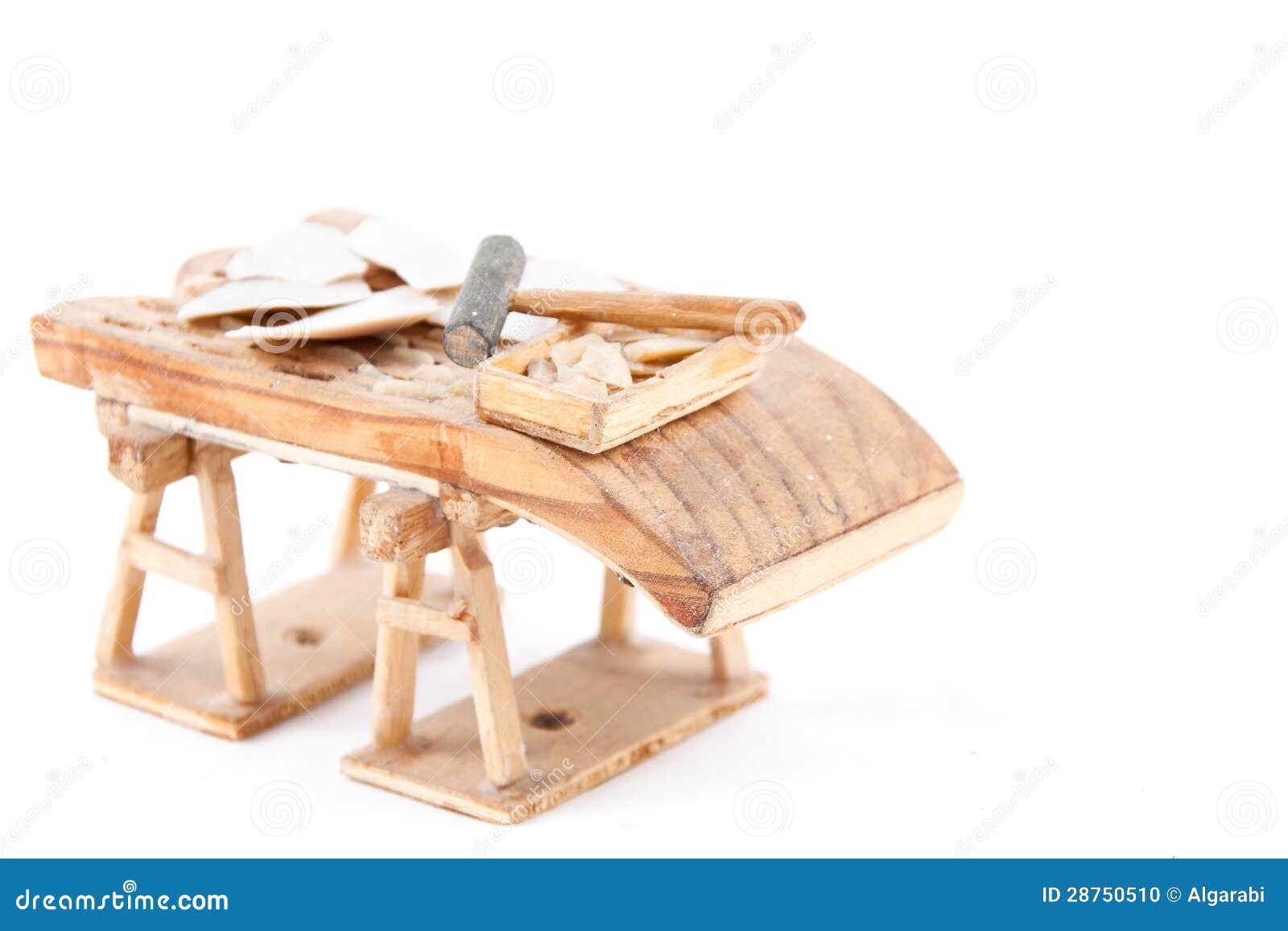Spanish Threshing Board Made in Cantalejo, Segovia Stock Photo - Image ...