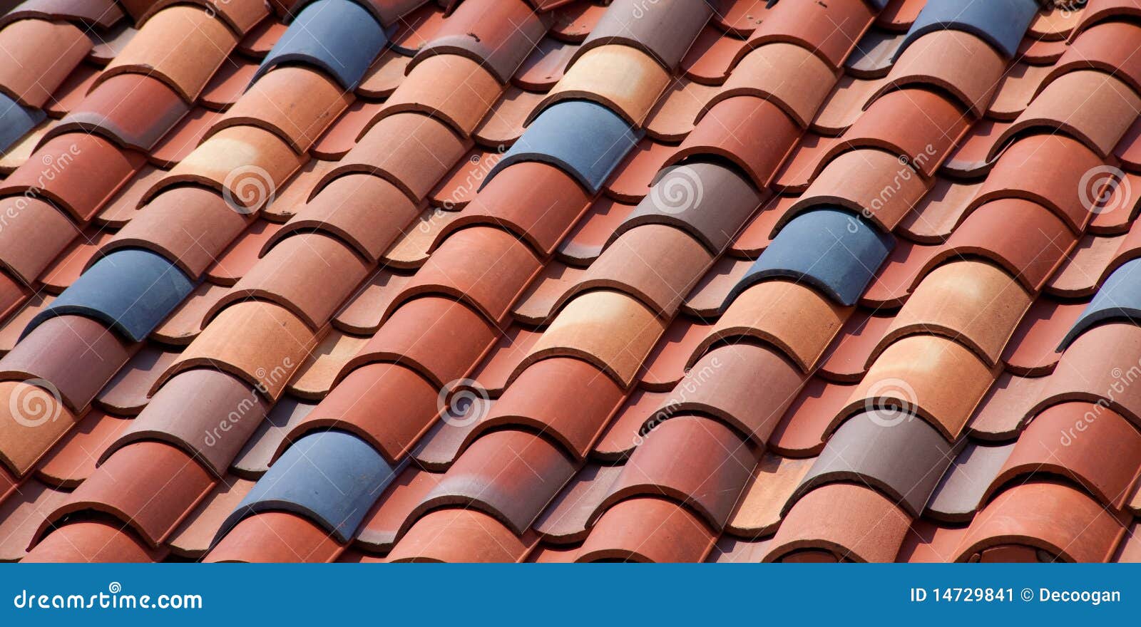 Spanish tile roof stock image. Image of clay, curves - 14729841