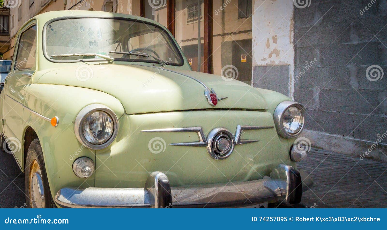 Spanish Vintage car editorial image. Image of detail - 74257895