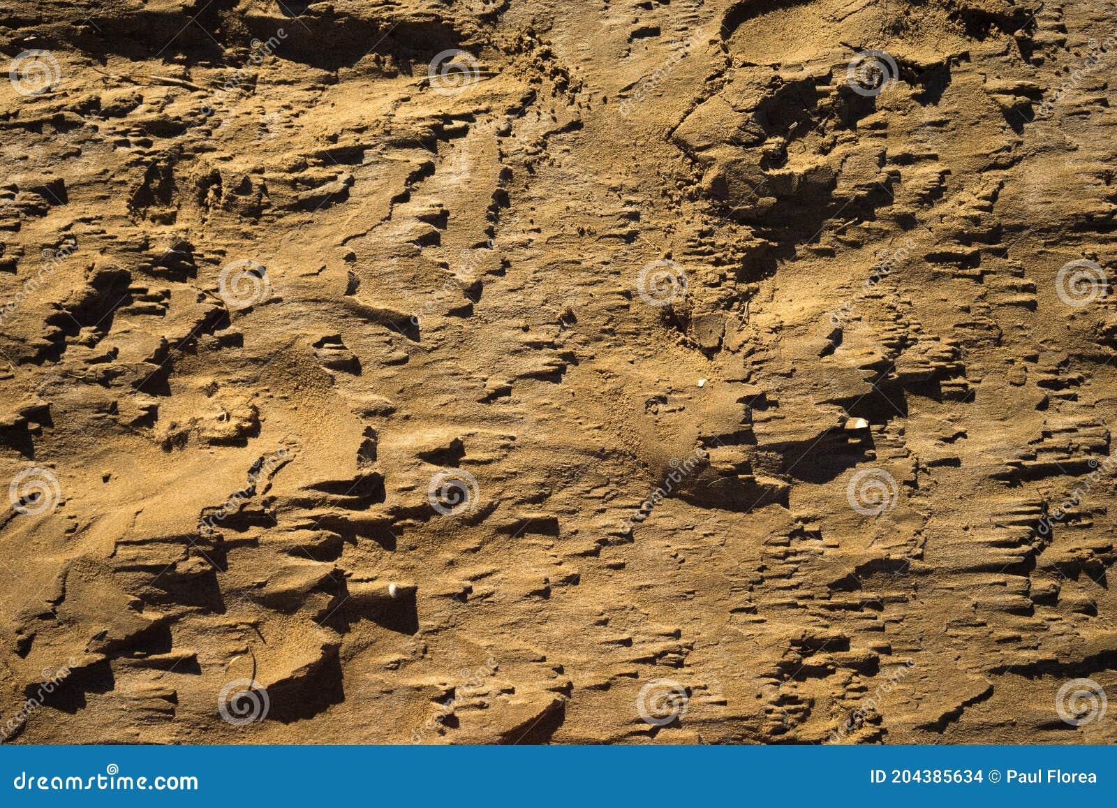 Sand Formation on the Beach Stock Photo - Image of abstract, sand ...