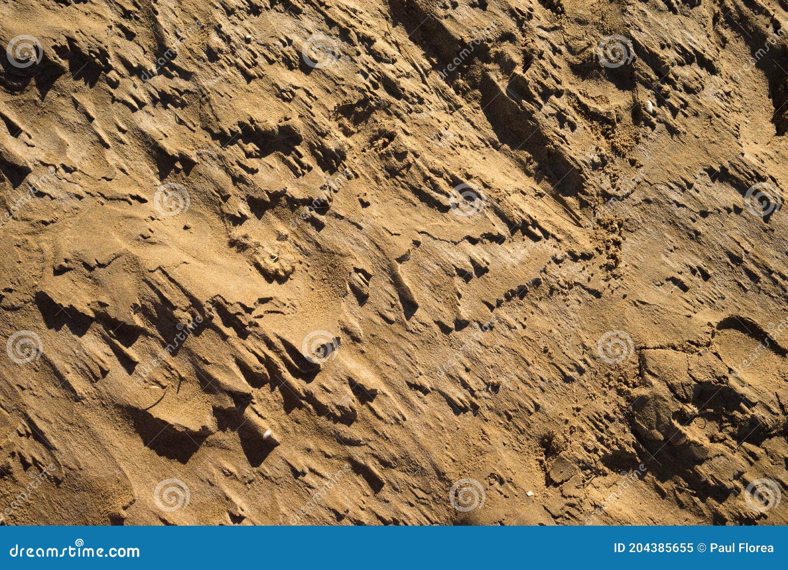 Sand Formation on the Beach Stock Image - Image of natural, sandy ...