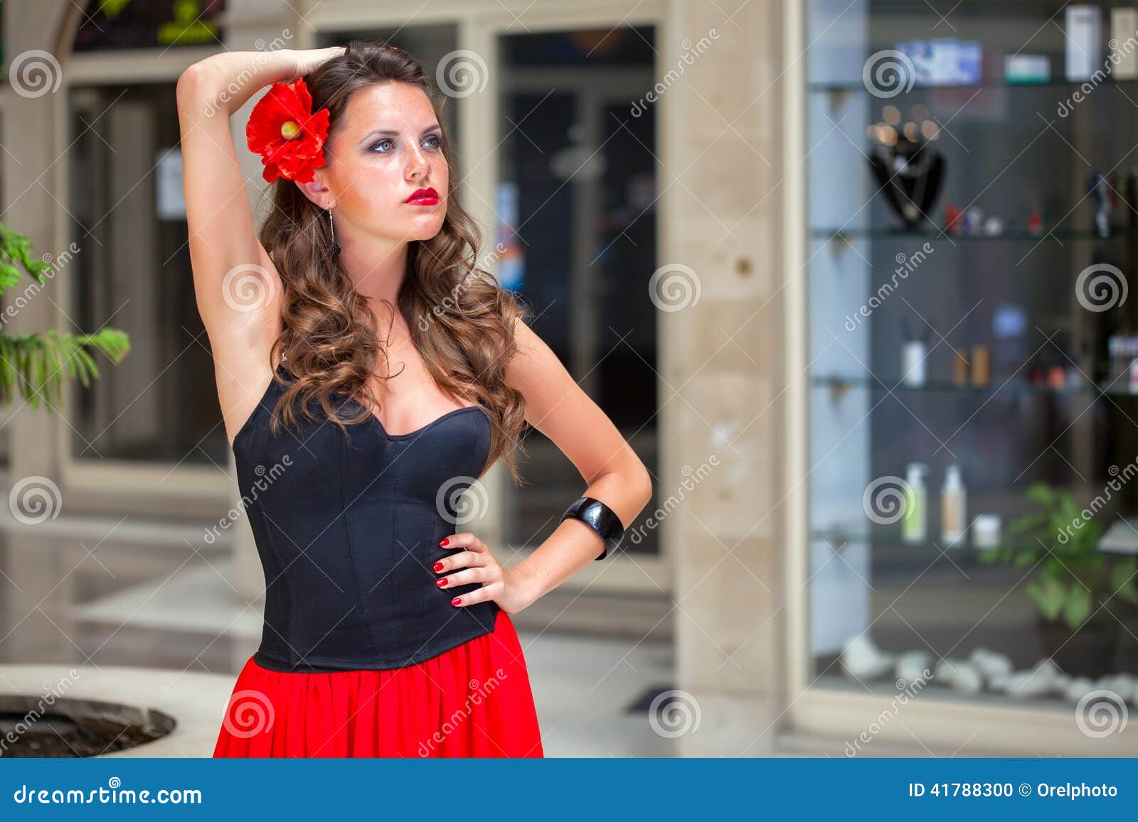 A spanish woman stock photo. Image of beautiful, portrait - 41788300