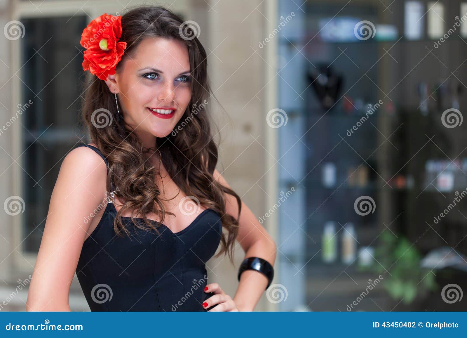 A spanish woman stock photo. Image of summer, ethnic - 43450402