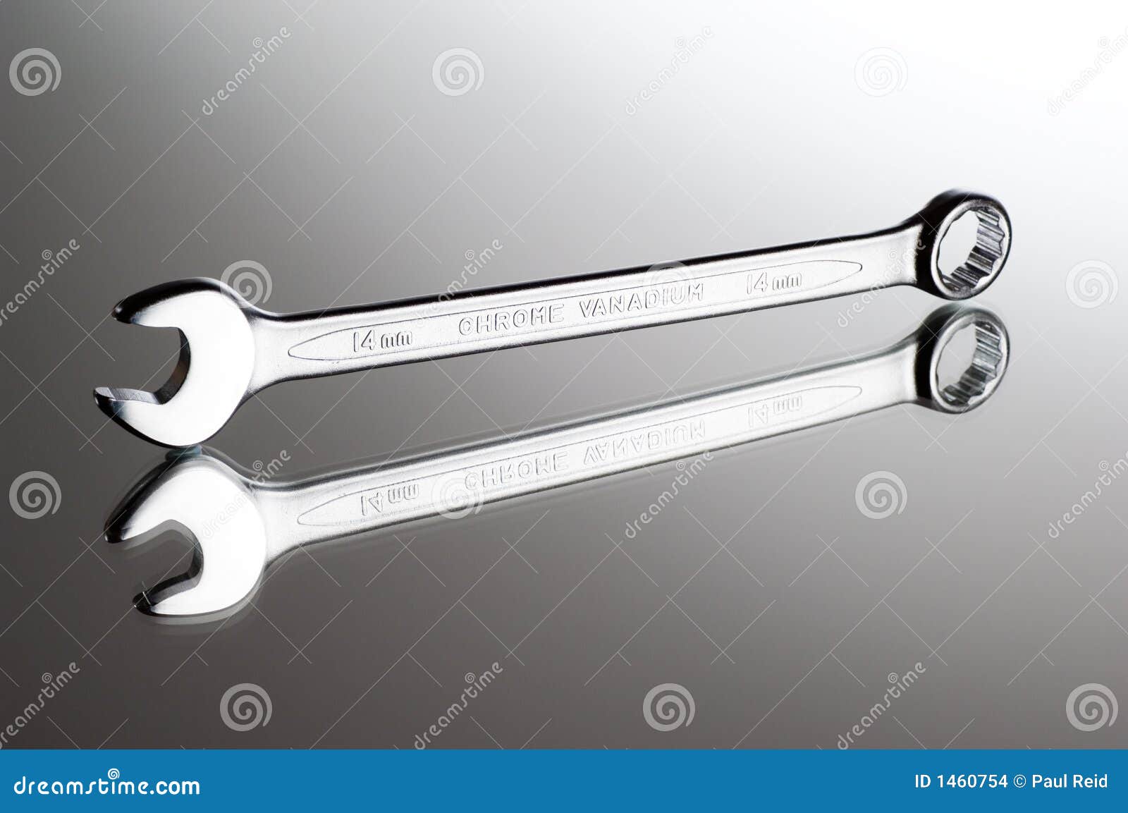 Spanner stock photo. Image of reflection, repair, turn - 1460754