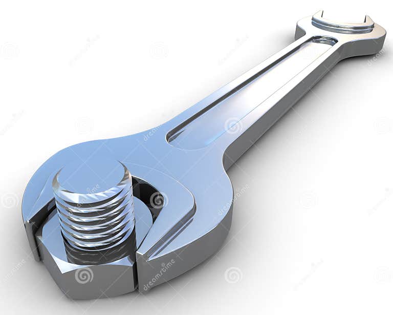 Spanner stock illustration. Illustration of iron, icon - 25306314
