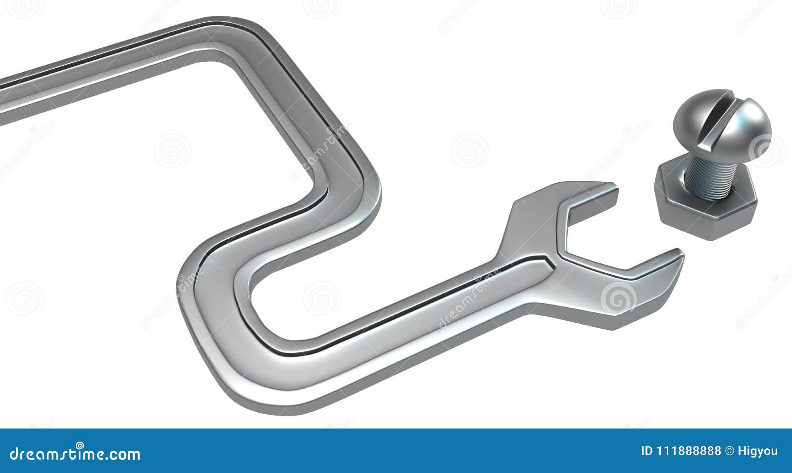 Spanner Bent Use stock illustration. Illustration of unusual - 111888888