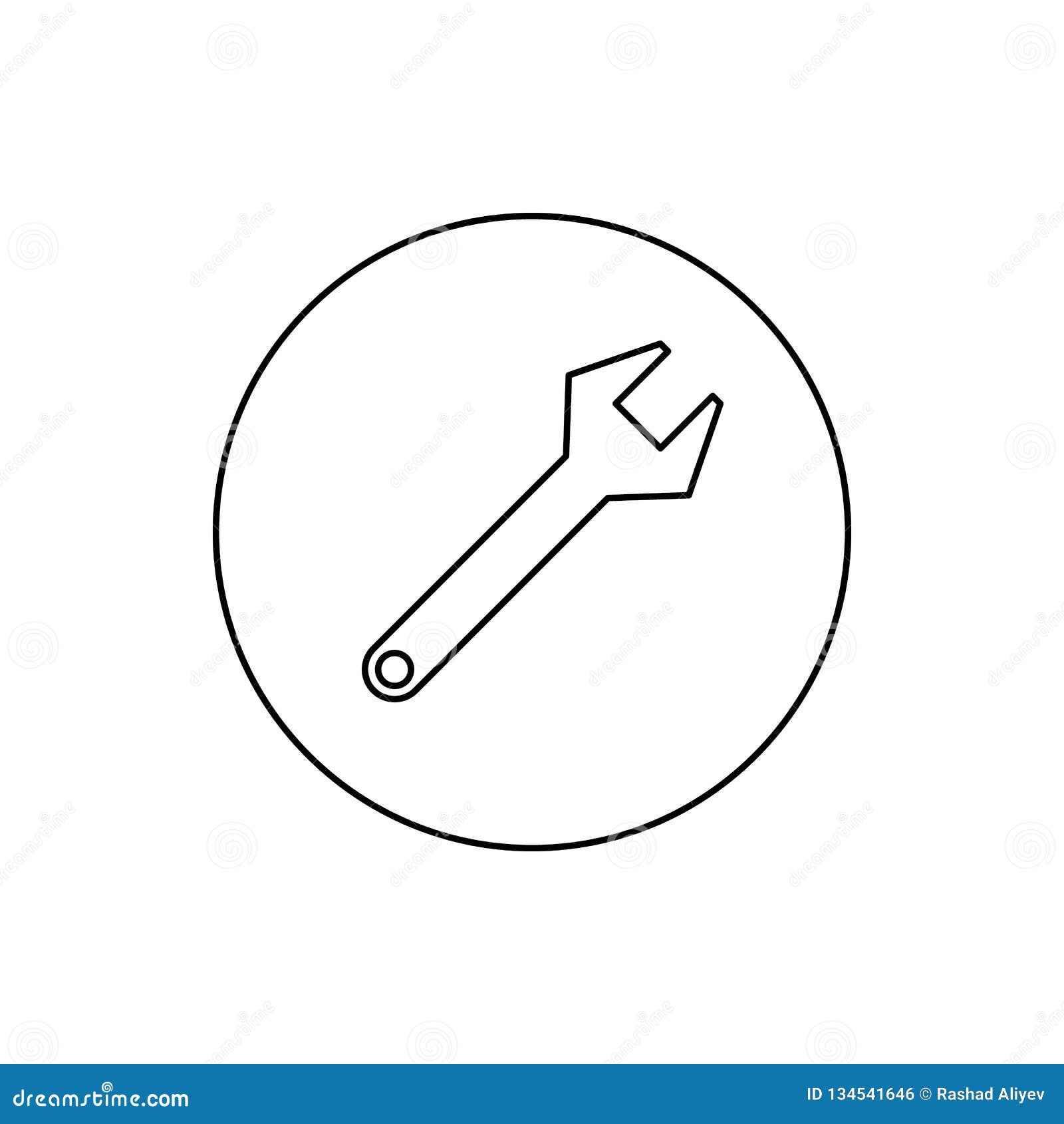 Spanner in a Circle Icon. Element of Web for Mobile Concept and Web ...