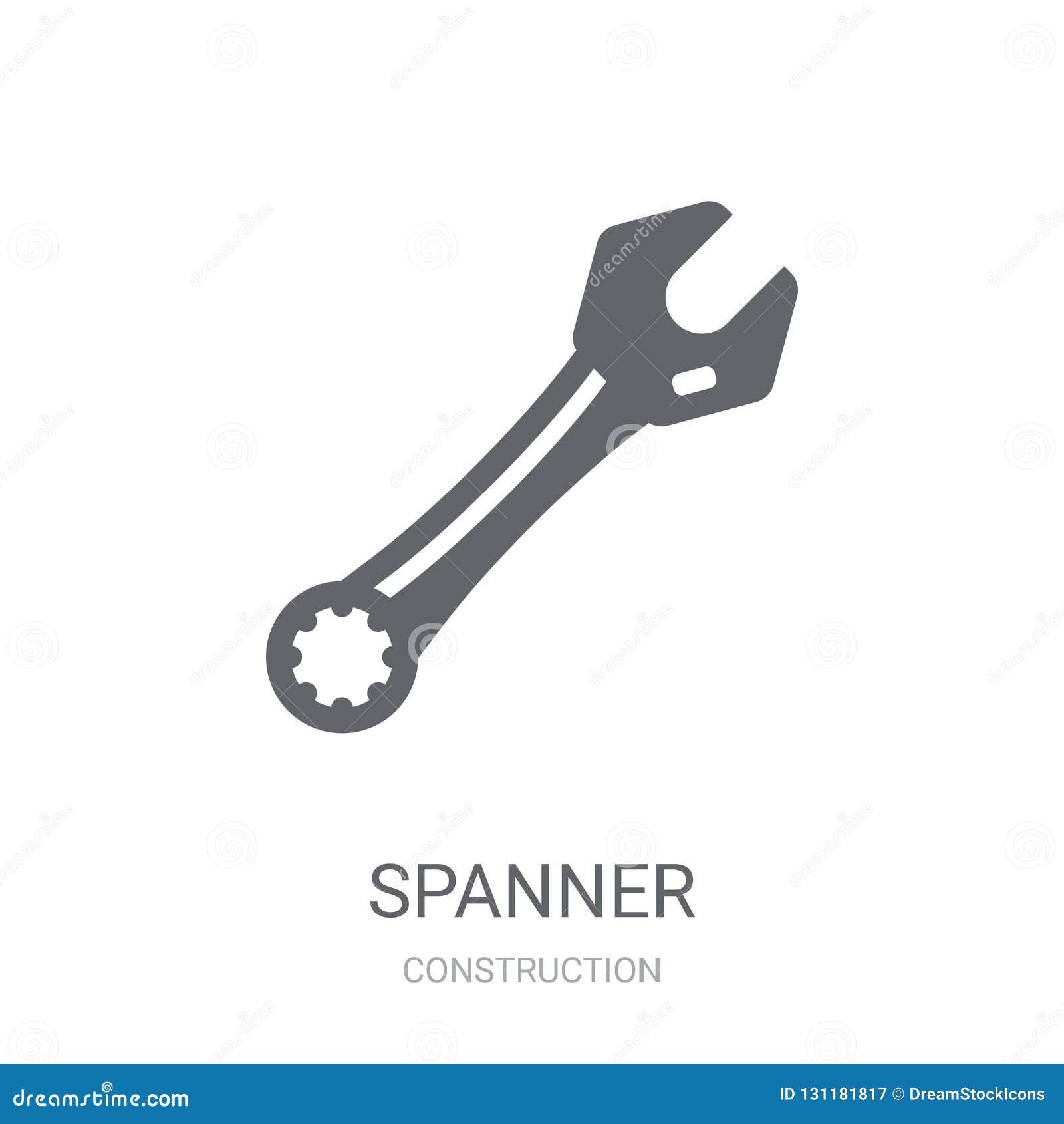 Spanner Icon. Trendy Spanner Logo Concept on White Background Fr Stock ...