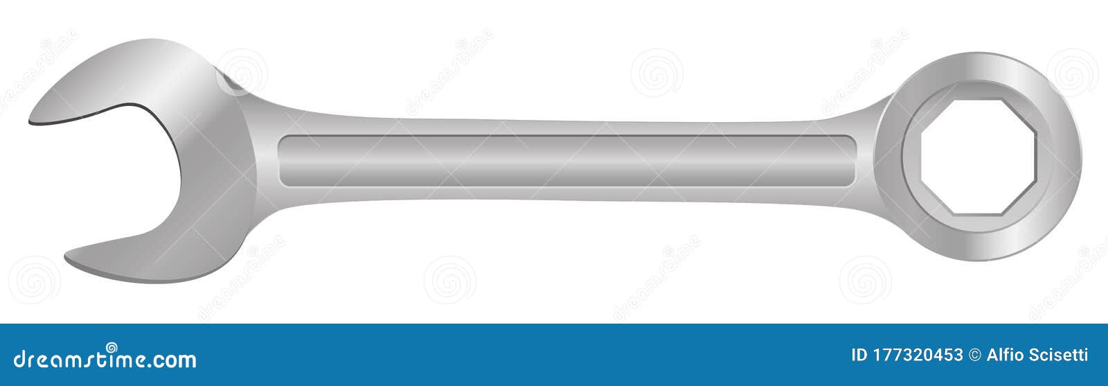 Ratchet And Spanner Vector Icon Illustration With Outline For Design ...