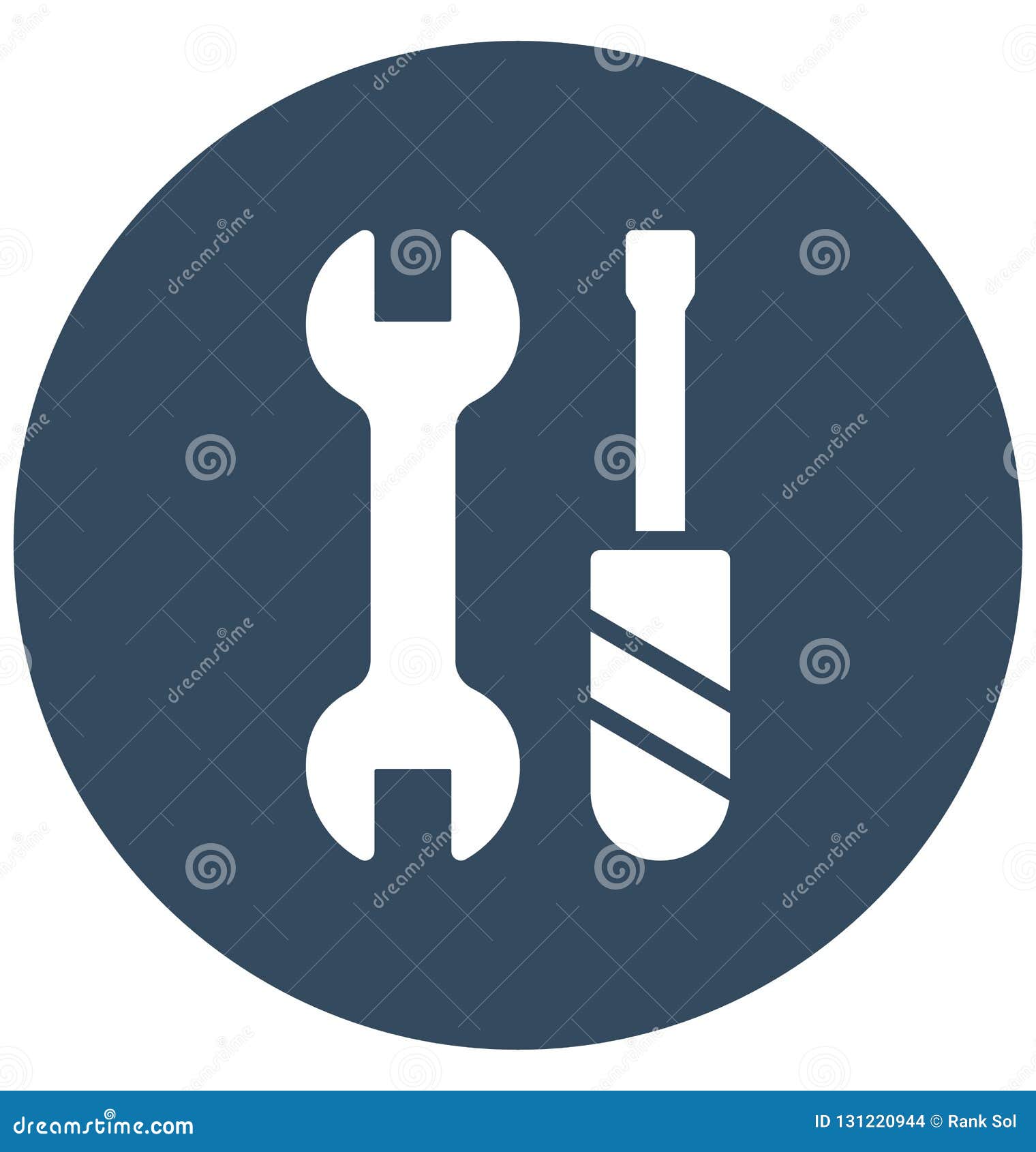 Spanner, Maintenance Isolated Vector Icon that Can Be Very Easily Edit ...