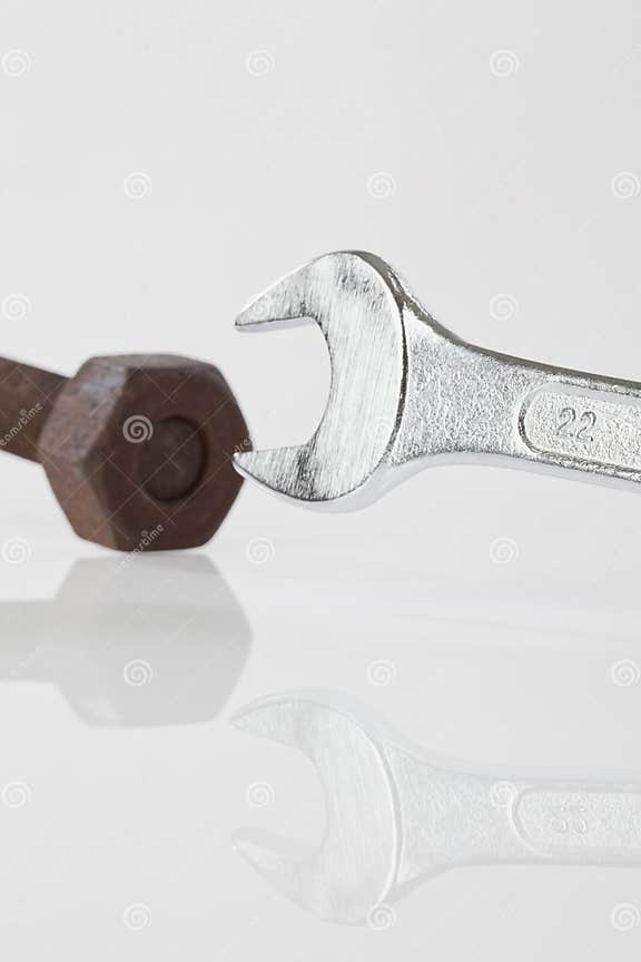 Spanner and rusty stock photo. Image of fitting, order - 50499248