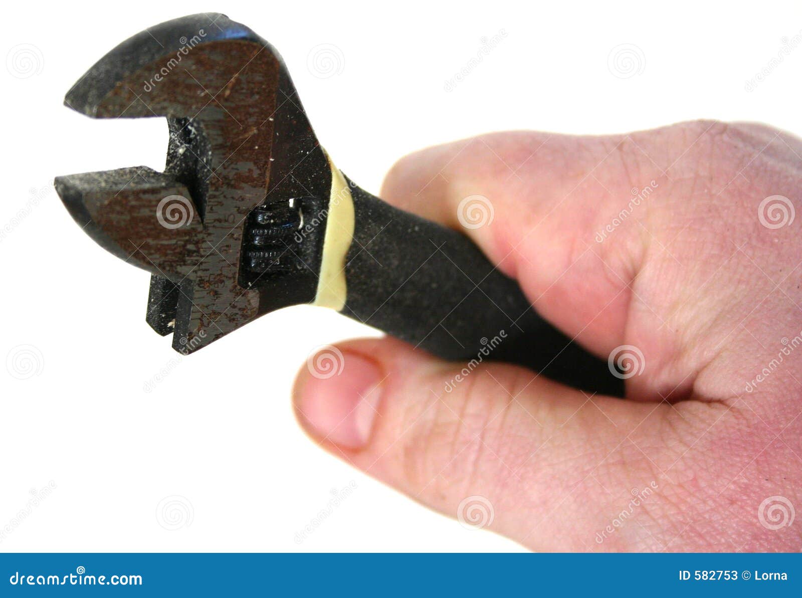 Spanner, wrench hand stock image. Image of changing, business - 582753