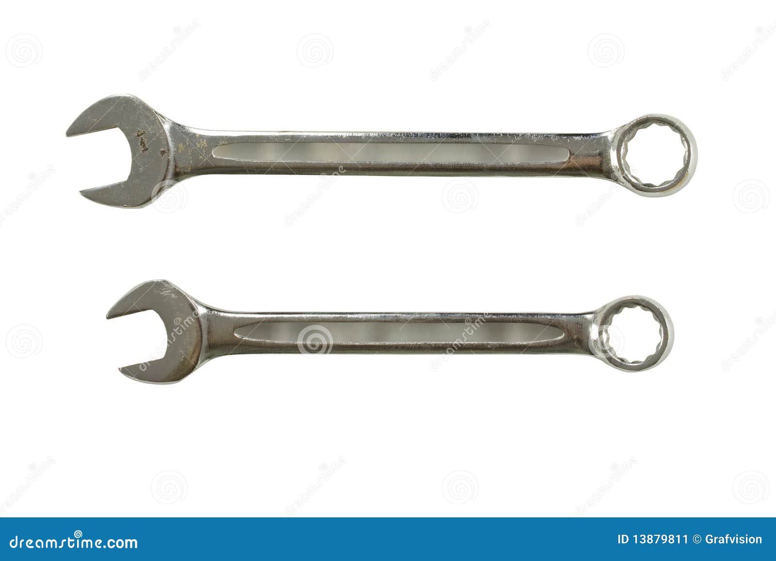 Spanners stock image. Image of chrome, service, metal - 13879811