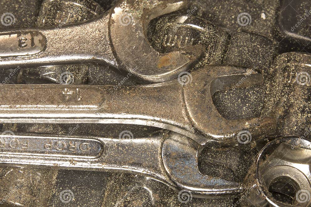 Spanners stock photo. Image of spanner, dirty, stainless - 27985302