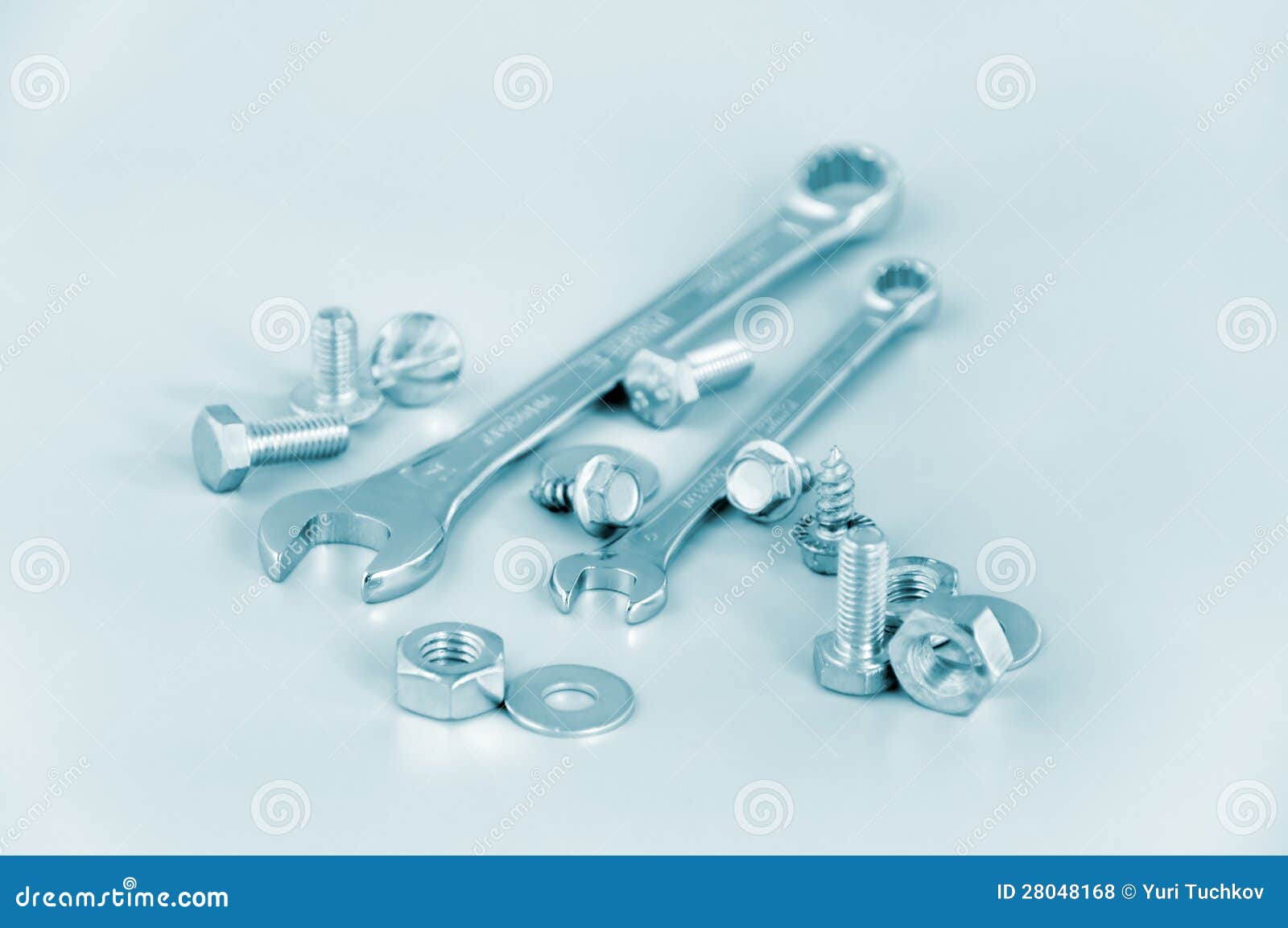 Spanners, Female-screws, Screw-bolts Stock Photo - Image of wrench ...