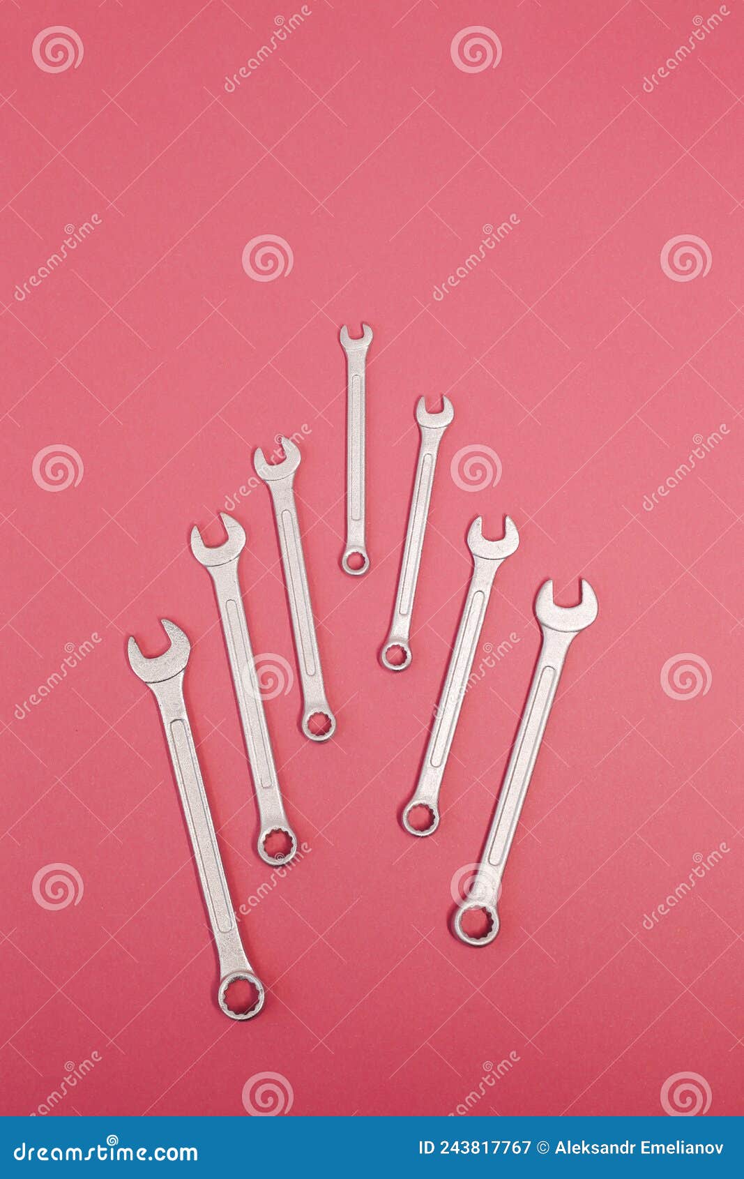Spanners stock image. Image of tool, overhead, iron - 243817767