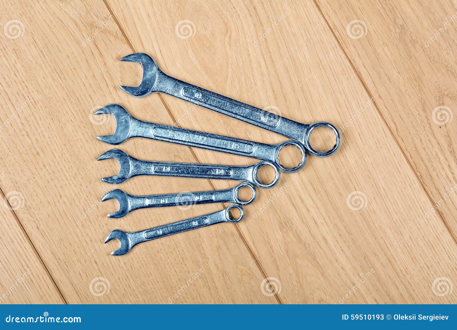 Spanners set stock image. Image of black, horizontal - 59510193