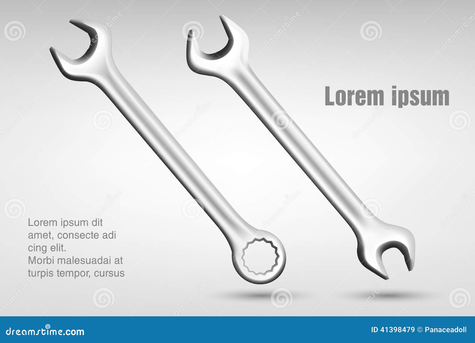 Spanners. Vector Illustration Stock Vector - Illustration of engineer ...