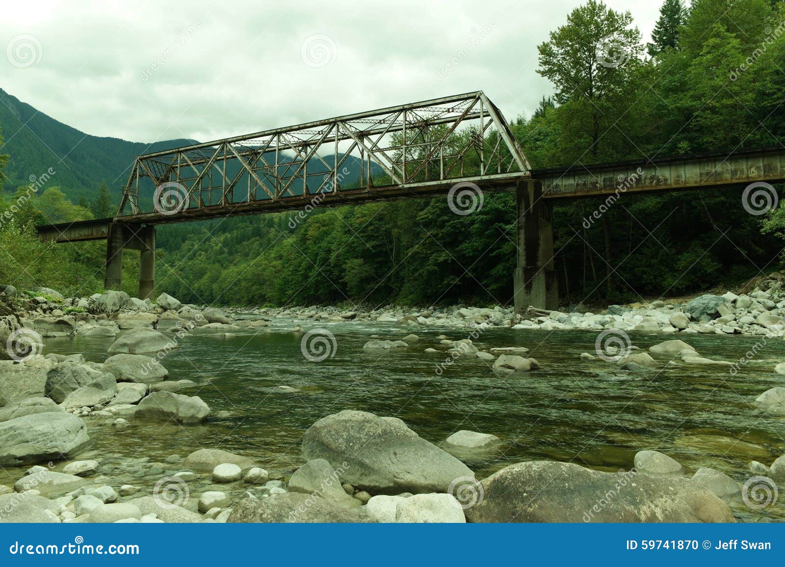 Rusting Railroad Bridge Stock Photo | CartoonDealer.com #221444442